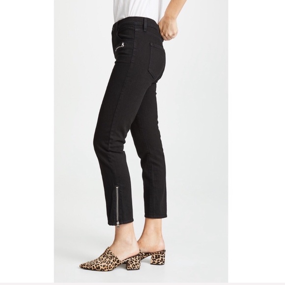 J Brand | Jeans | J Brand Ruby Zip Pocket Vanished Moto Crop Black ...